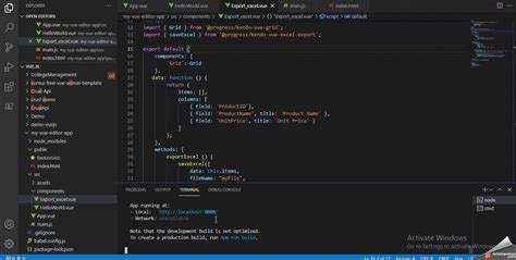 vue export to excel