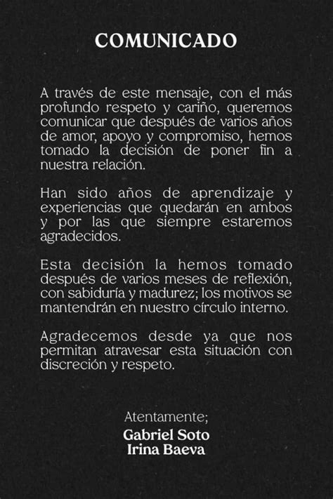 Ésta Es La Razón Por La Que Gabriel Soto E Irina Baeva Habrían Tardado