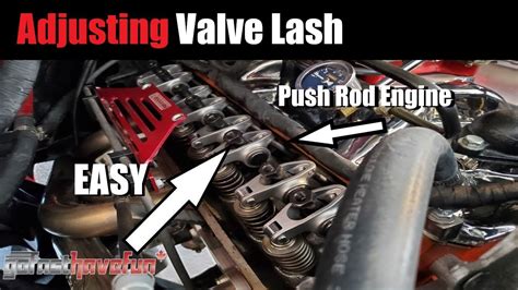 Setting Valve Lash Adjustment On Hydraulic Lifters In A Push Rod