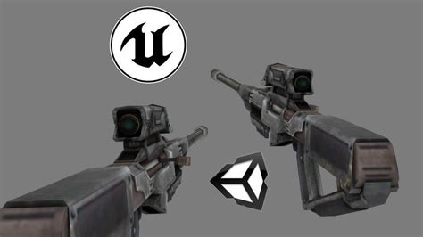 sniper rifle gun low poly 3d model low poly cgtrader