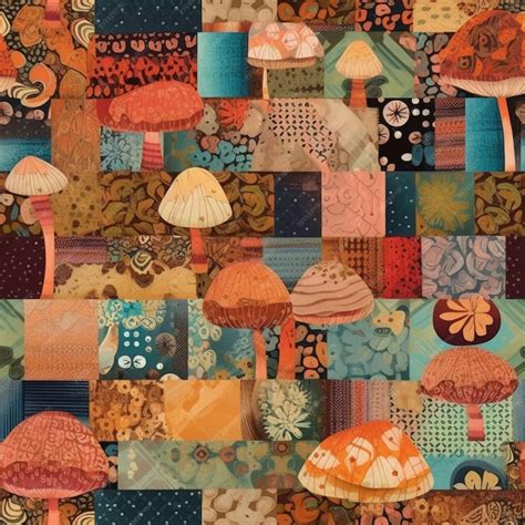 Premium Ai Image A Close Up Of A Patchwork Quilt With Many Different
