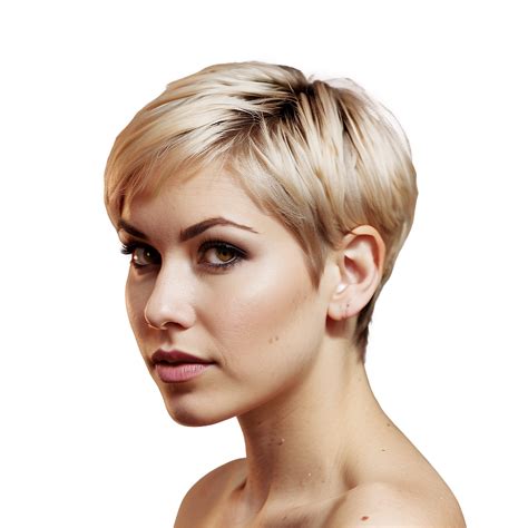 Download Short Blonde Pixie Cut Png Jkb