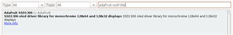 arduino library and examples monochrome oled breakouts adafruit