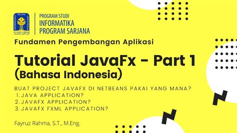 tutorial javafx di netbeans bahasa indonesia part 1