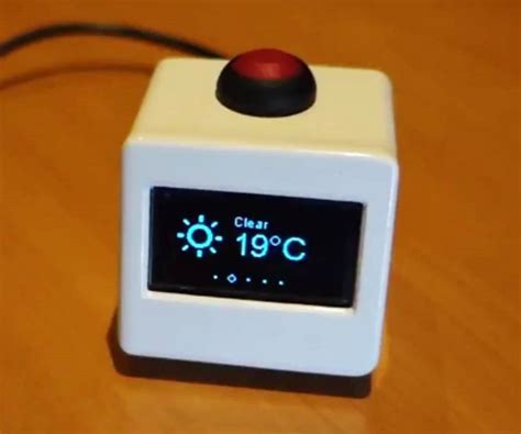 miniature weather station with esp8266