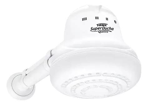 Chuveiro Fame Super Ducha 4t Com Cano 30cm 220v 6800w Cor Branco