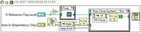 quit labview within event case crashes labview ni community