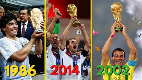 All Fifa World Cup Winners 1930 2018 Youtube