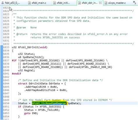 zcu102 fsbl does not exit it spins infinite loop inside the