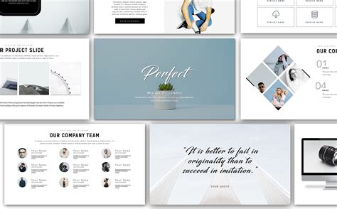 perfect minimal presentation powerpoint template for 18
