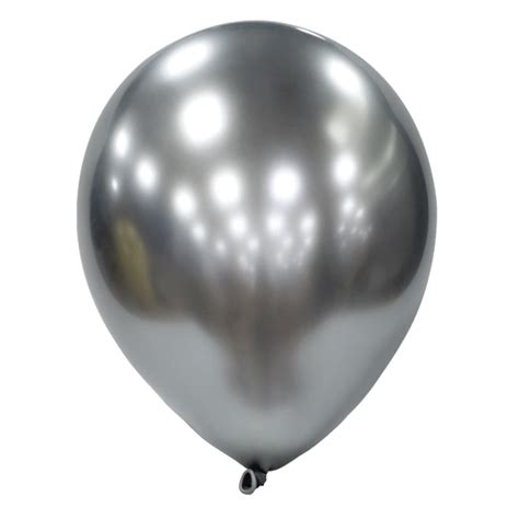 Buy Platinum Silver Metallic Latex Balloons Pack Of 12 For Gbp 5 99