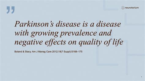 Parkinsons Disease Epidemiology And Burden Neurotorium