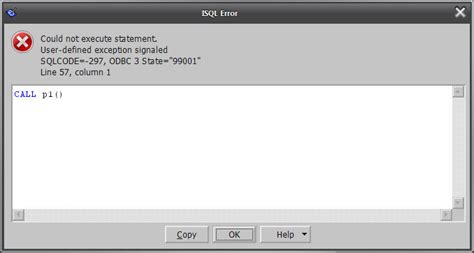 sql anywhere product suggestion user defined errormsg
