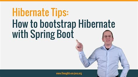 hibernate tip how to bootstrap hibernate with spring boot youtube