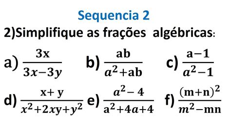 Exercicio De Expressões Algébricas