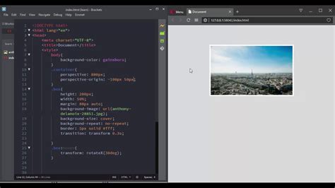 the perspective and origin transform style properties in css youtube