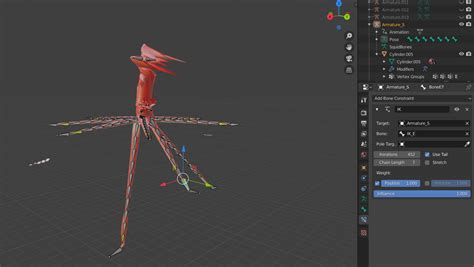 modeling how to prevent mesh stretching when using inverse kinematics