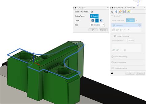 solved using silhouette on 2d toolpaths is giving empty toolpath