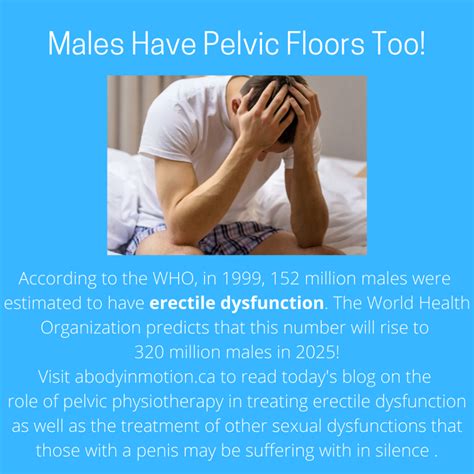 Erectile Dysfunction And Pelvic Physiotherapy A Body In Motion