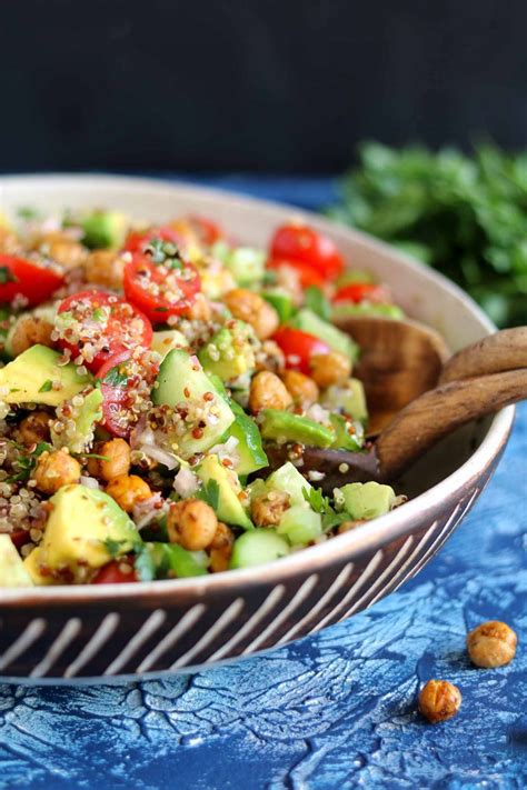 Avocado Quinoa Salad With Spiced Chickpeas The Last Food Blog