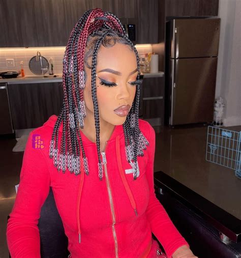 Pretty Bandzz🖤 Cute Braided Hairstyles Short Box Braids