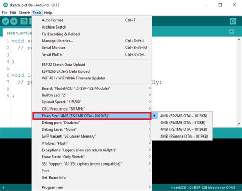 install esp8266 nodemcu littlefs filesystem uploader in arduino ide