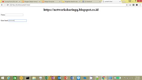 input tipe password pada html belajar form input data