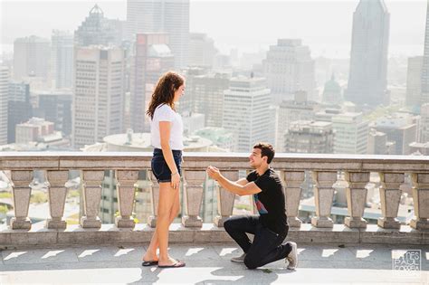 Surprise Marriage Proposal Montreal Engagement