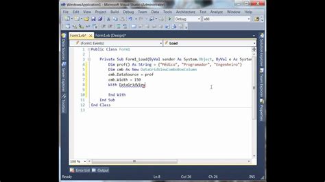 usando o datagridview com combobox em vb youtube