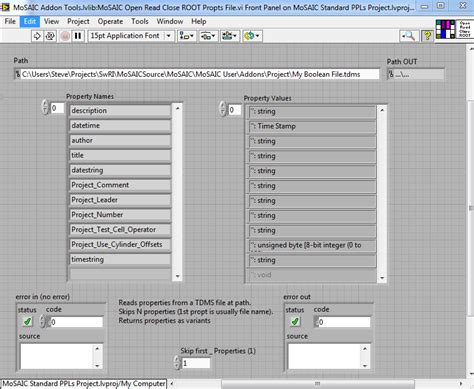 booleans in tdms files ni community