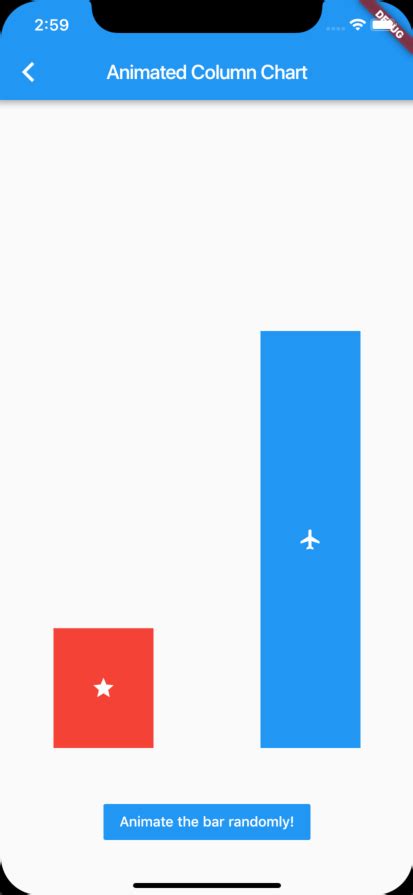 dart flutter container height animation starts from the middle