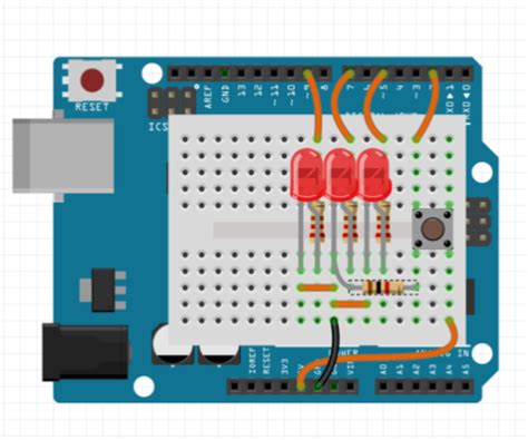 arduino control multiple components w one button 4 steps