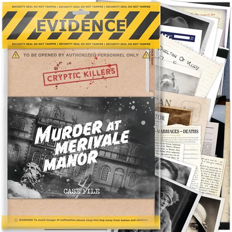 Cryptic Killers Unsolved Murder Mystery Game Cold Case Files