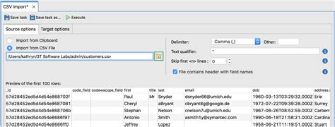how to import csv json bson and sql to mongodb