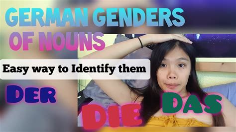 German Genders Of Nouns Der Die Das Easy Way To Remember Start