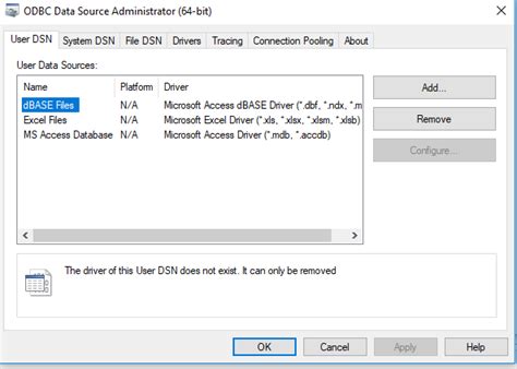 python interfaceerror data source name not found and no