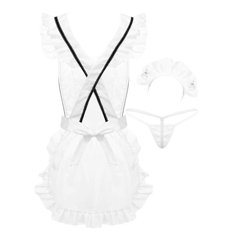 Cosplay Sexy Costume With G String Hot Erotic Maid Fancy Dress