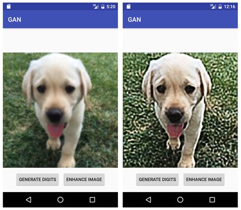 using the gan models in android intelligent mobile projects with