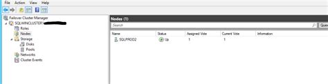 sql server 2012 failover cluster node won t start cluster