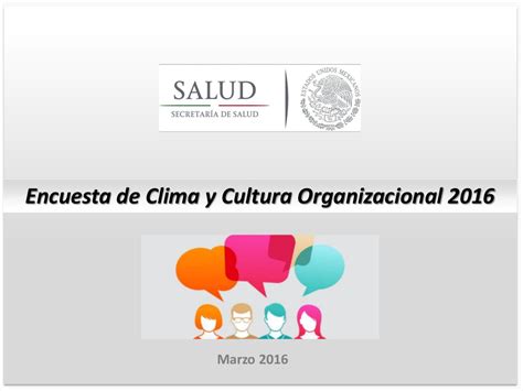 Resultados De La Encuesta De Clima Y Cultura Organizacional 2016