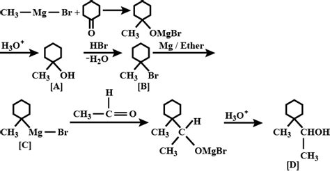 In The Given Sequence Of The Reactions Identify The Final Product