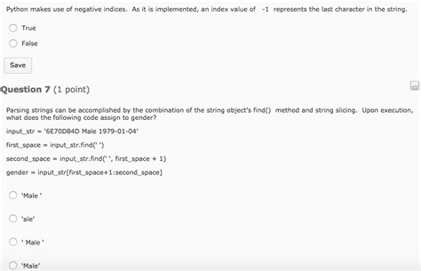 solved python makes use of negative indices as it is