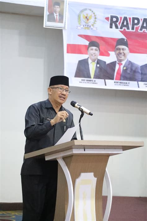 Pj Wali Kota Kotamobagu Hadiri Rapat Paripurna Dprd Untuk Bahas Apbd 2024