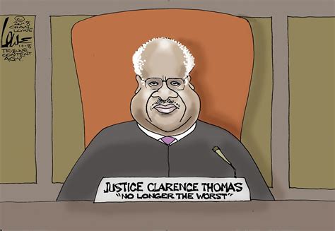 Political Cartoon U S Supreme Court Justice Clarence Thomas Brett