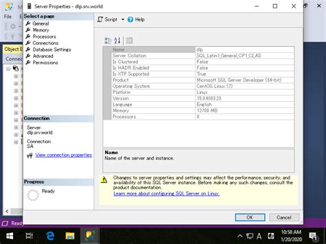 centos 7 sql server 2019 connect from win client server world
