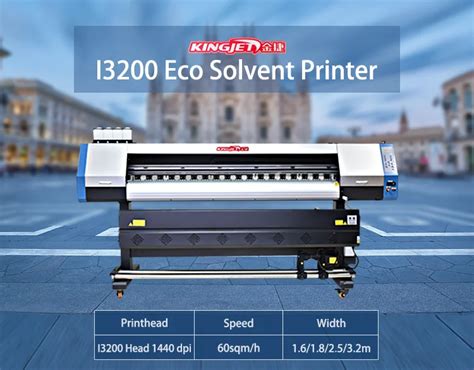 Kingjet I3200 Eco Solvent Printer 3 2m 24 Inch Eco Solvent Printer With