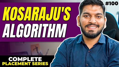 lecture 100 kosaraju s algorithm for strongly connected components