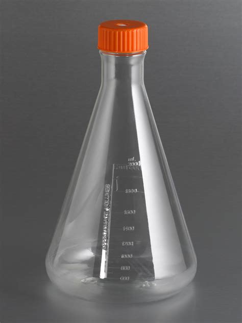 corning® 1l polycarbonate erlenmeyer flask with vent cap erlenmeyer
