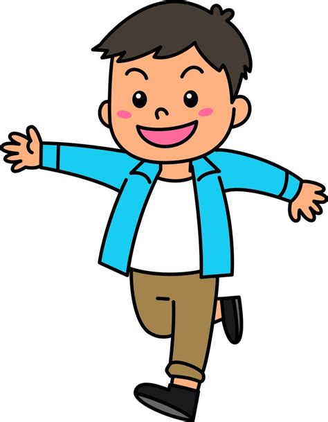 元気な男の子 Illust Toms[フリーで使えるイラスト素材ブログ]
