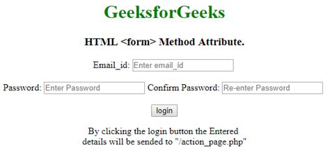 html method attribute geeksforgeeks